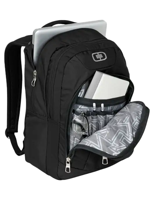 OGIO Black/Silver Colton Laptop Backpack w/I Am Second Logo